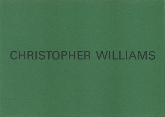 Christopher Williams, 1991, Galerie Chantal Crousel, Paris