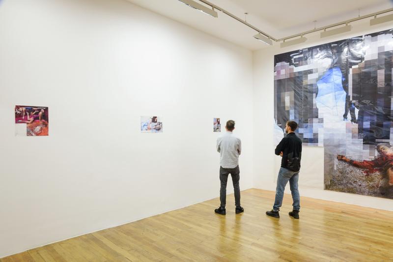 Pixel-Collage, 2016, Galerie Chantal Crousel, Paris