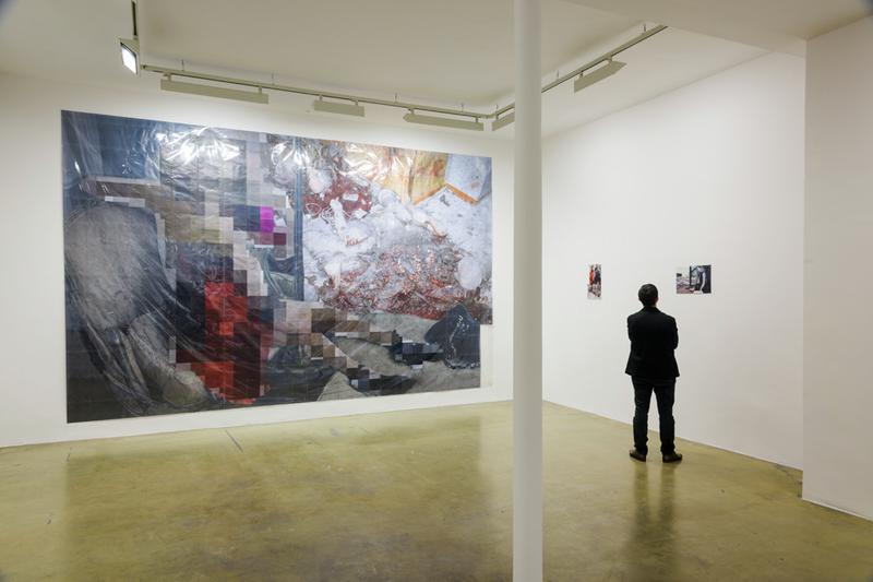 Pixel-Collage, 2016, Galerie Chantal Crousel, Paris