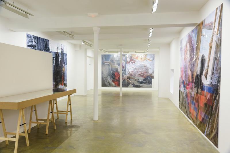 Pixel-Collage, 2016, Galerie Chantal Crousel, Paris